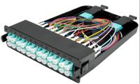 China 19 inch 1U 72 Ports 96 Ports Rack Mounted Ultra HD MPO Fiber Patch Panel for sale