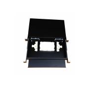 China 1U 12 Ports 24 Ports Slide Drawer Type Optic Fiber Patch Panels for SC LC FC Connectors black for sale