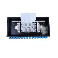 China 482*200*45mm with SC Duplex Adapters 1U 24 Port 48 Core Rack Type Optical Patch Panel for sale