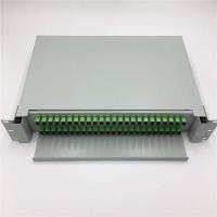 China 2U 3U 48 96 192 Cores Slide Drawer Type Optic Fiber Patch Panels SC LC FC Adapters Black / Grey for sale