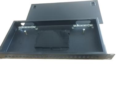 China 1U  Rack Mount 12 24  Ports Fiber Optic Patch Panel  SC Simplex  LC Duplex  Ports for sale