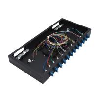 China 1U  Rack Mount 12 24  Ports Fiber Optic Patch Panel  SC Simplex  LC Duplex  Ports for sale