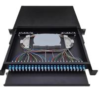 China 1U Fiber Optic Patch Panel SC/APC Optical Drawer  LC DUPLEX  Rackmount Server ODF Fibre for FTTH GSM Network ,empty for sale