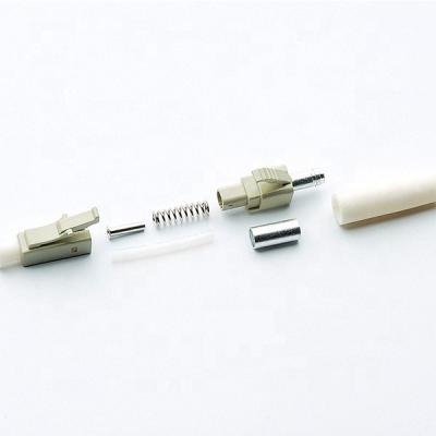 China LC PC Multimode 2.0mm Fiber Optical Connector unassembled for sale
