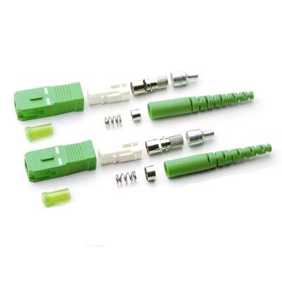 China SC APC  UPC Single Mode Multimode Fiber Optic Connector 2.0mm 3.0mm unassembled for sale