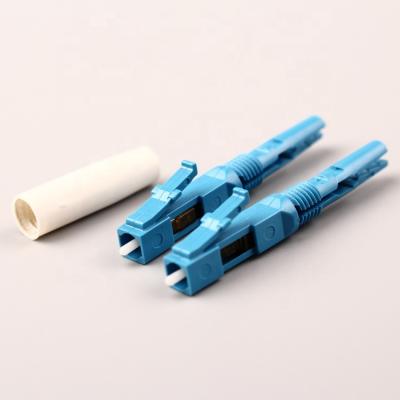 China LC/UPC SM Singlemode  Fiber Optic Fast Connector Quick Connector  White Tail Cover for sale
