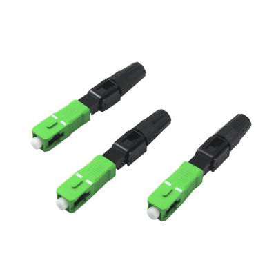China SC APC Green SC  FTTH Fiber Optic Fast Connector for sale
