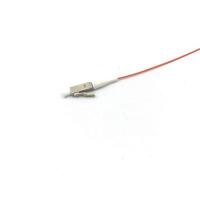 China Low Insertion Loss LC/PC MM OM1 62.5/125 0.9mm LSZH/PVC 1.5M Fiber Optic Pigtail for sale