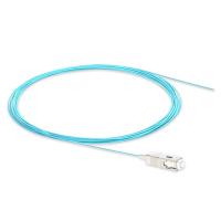 China SC/UPC Fiber Optic Pigtail 0.9mm Multimode OM3 Aqua 1M for sale