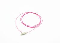 China SC/UPC Fiber Optic Pigtail 0.9mm Multimode OM4 Pink 1M for sale