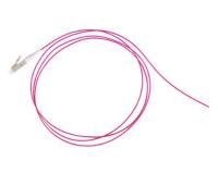 China SC/UPC Fiber Optic Pigtail 0.9mm Multimode OM4 Pink 1M for sale