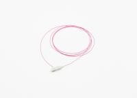 China SC/UPC Fiber Optic Pigtail 0.9mm Multimode OM4 Pink 1M for sale