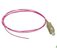 China SC/UPC Fiber Optic Pigtail 0.9mm Multimode OM4 Pink 1M for sale