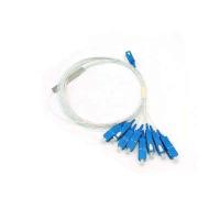 China G657A Steel Tube Type SC UPC Connector 1m 0.9mm 1 X 8 Optical Fibre PLC Splitter for sale