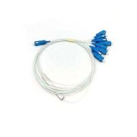 China Steel Tube Type G657A SC UPC Connector 1m 0.9mm 1 * 8 Optical Fibre PLC Splitter for sale
