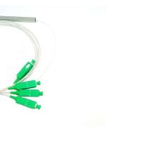 China G657A 1 * 4 Steel Tube Type  SC / APC Connector 1m 0.9mm PLC Optical Fiber Splitter for sale