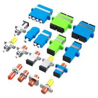 China SC to SC SM Ear/flange Low Insertion Loss Optical Fiber Adapter for sale