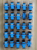 China SC to SC SM Ear/flange Low Insertion Loss Optical Fiber Adapter for sale