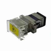 China Low Connection Loss Metal Material Simplex SC/PC Shutter Fiber Optic Adapter for sale