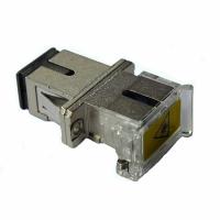 China Low Connection Loss Metal Material Simplex SC/PC Shutter Fiber Optic Adapter for sale