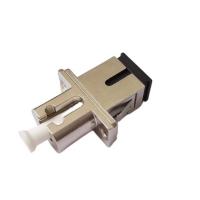 China LC-SC Metal SM MM Simplex Fiber Optic hybrid Adaptor FTTH for sale