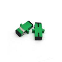 China Blue Green ceramic PVC Singlemode Simplex SC/PC SC/APC Fiber Optical Adapter Optical coupler with ear for sale