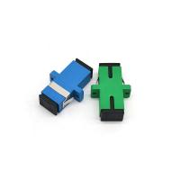 China Blue Green ceramic PVC Singlemode Simplex SC/PC SC/APC Fiber Optical Adapter Optical coupler with ear for sale