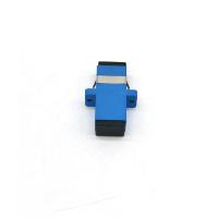 China Blue Green ceramic PVC Singlemode Simplex SC/PC SC/APC Fiber Optical Adapter Optical coupler with ear for sale