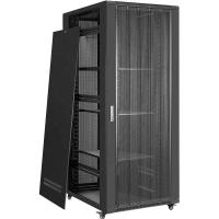 China 19 Inch Network Mesh Door 600*800mm  27U Floor Server Cabinet Equipment for sale