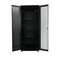 China 42U 600x600mm standing network cabinet Metal ventilation mesh door for sale