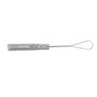 China Outdoor Metal Stainless Steel Flat Fiber Optic Drop Cable Tension Clamp FTTH Accessoires for sale