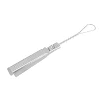 China Outdoor Metal Stainless Steel Flat Fiber Optic Drop Cable Tension Clamp FTTH Accessoires for sale