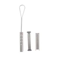 China Outdoor Metal Stainless Steel Flat Fiber Optic Drop Cable Tension Clamp FTTH Accessoires for sale