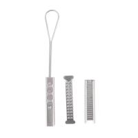 China Outdoor Metal Stainless Steel Flat Fiber Optic Drop Cable Tension Clamp FTTH Accessoires for sale