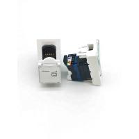 China French Type UTP Cat6 Toolless Keystone Jack legrand style RJ45 faceplate single port 45*22.5mm for sale