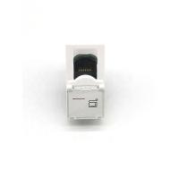 China French Type UTP Cat6 Toolless Keystone Jack legrand style RJ45 faceplate single port 45*22.5mm for sale