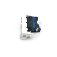 China French Type UTP Cat6 Toolless Keystone Jack legrand style RJ45 faceplate single port 45*22.5mm for sale