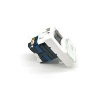 China French Type UTP Cat6 Toolless Keystone Jack legrand style RJ45 faceplate single port 45*22.5mm for sale