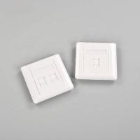 China 86 Type 86*86mm RJ45 Single and Dual Port Face Plate Wall Plate for Network for sale