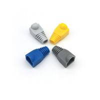 China RJ45 Boot 8P8C RJ45 Cat5e Cat6 Cable Boots Modular Plug Cover PVC  Connector Boot for sale