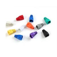 China RJ45 Boot 8P8C RJ45 Cat5e Cat6 Cable Boots Modular Plug Cover PVC  Connector Boot for sale