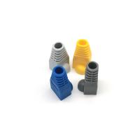 China RJ45 Boot 8P8C RJ45 Cat5e Cat6 Cable Boots Modular Plug Cover PVC  Connector Boot for sale