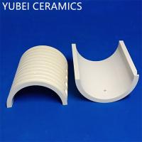 China 99% Alumina Electrical Insulating Threaded Ceramic Tube Half Round for sale