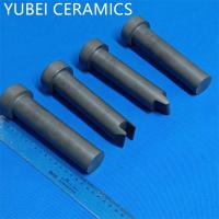 China SSiC Silicon Carbide Ceramic Rod , High Strength Carborundum Rod for sale