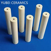 China Automotive Alumina Ceramic Parts , Ivory 99% Aluminum Oxide Rod With Inner Thread for sale