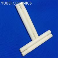 China Insulating Alumina Ceramic Tubes Low Corrosion 99% Al2O3 Ceramic Threaded Rod for sale