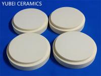 China Ivory 99% Alumina Ceramic Round Plate , Alumina Ceramic Disk for sale