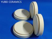 China Ivory 99% Alumina Ceramic Round Plate , Alumina Ceramic Disk for sale