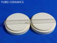 China Ivory 99% Alumina Ceramic Round Plate , Alumina Ceramic Disk for sale