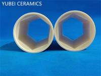 China Inner Hexagon Alumina Ceramic Pipe Wear Resistant Size Customized for sale